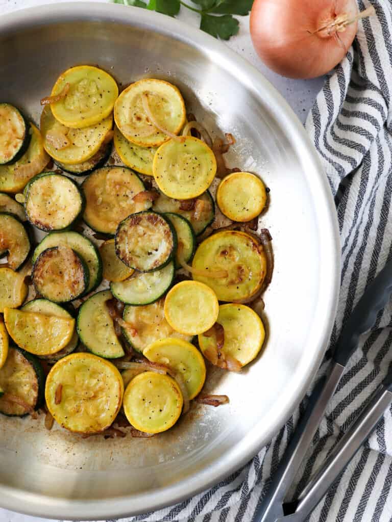 Sauteed Zucchini and Yellow Squash - Maple Jubilee