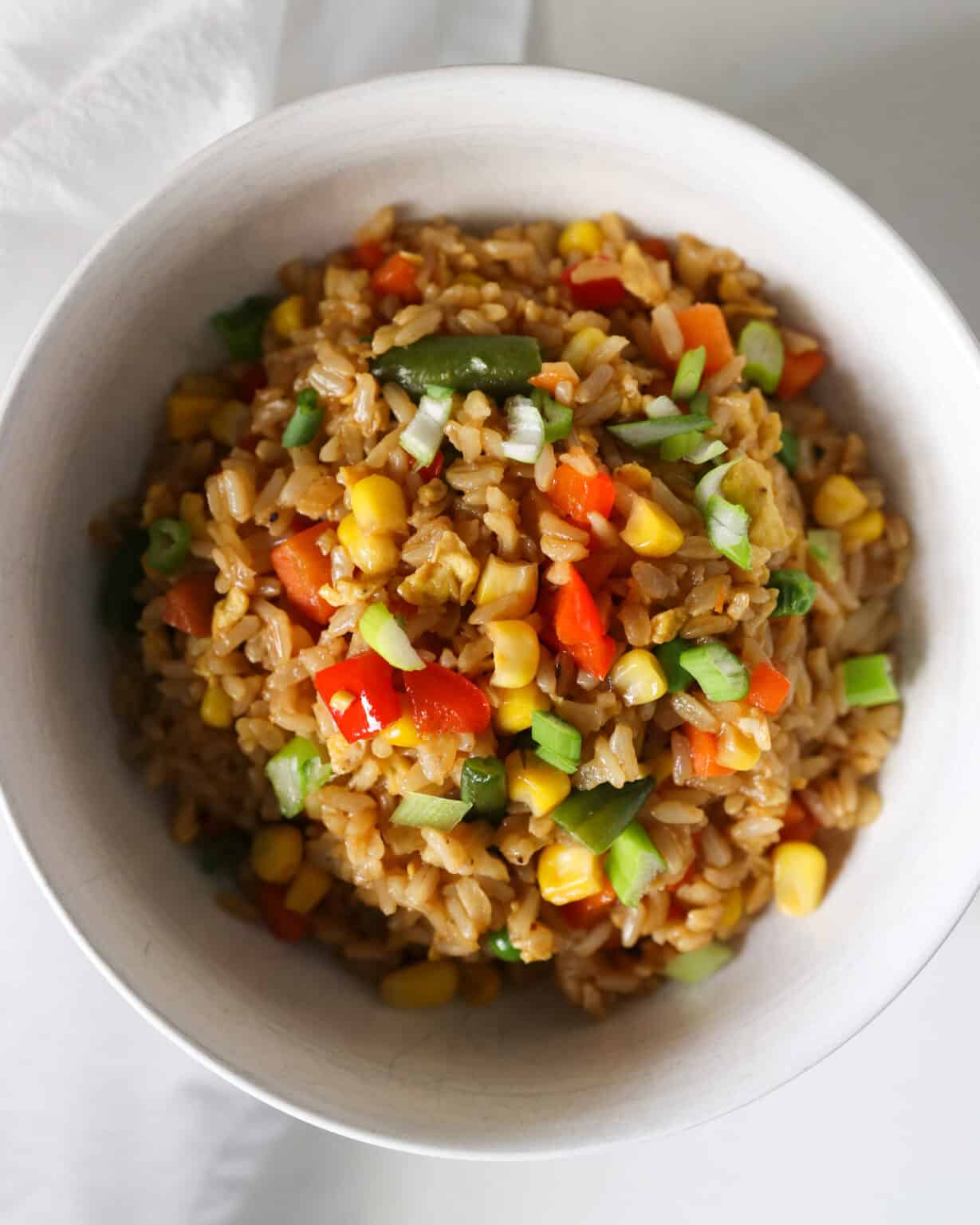 Veggie Fried Rice with Frozen Vegetables - Maple Jubilee