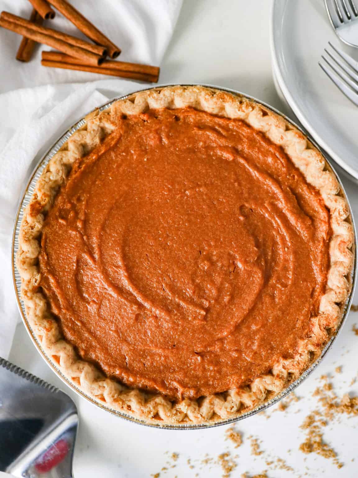 Brown Butter Sweet Potato Pie - Maple Jubilee