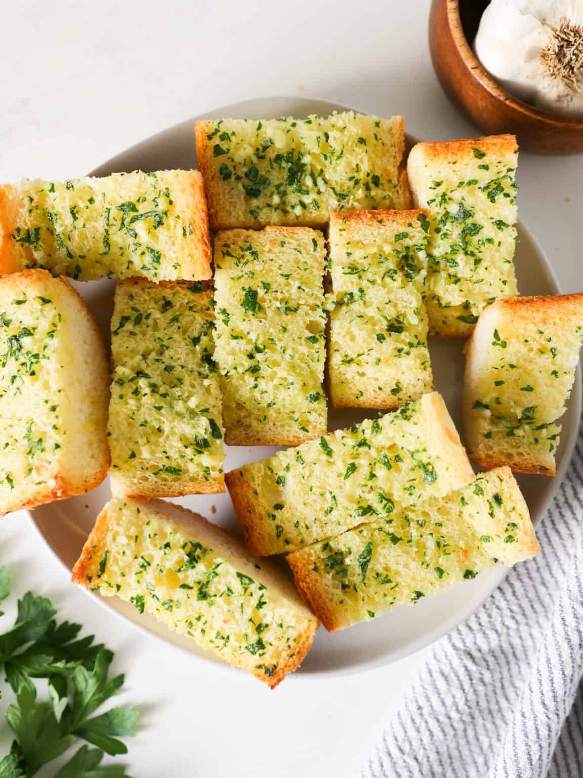 Easy Homemade Garlic Bread - Maple Jubilee